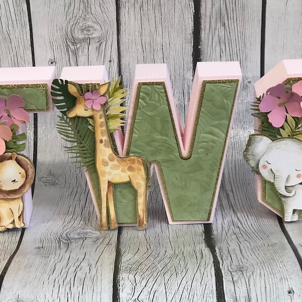 Safari Letters - Etsy