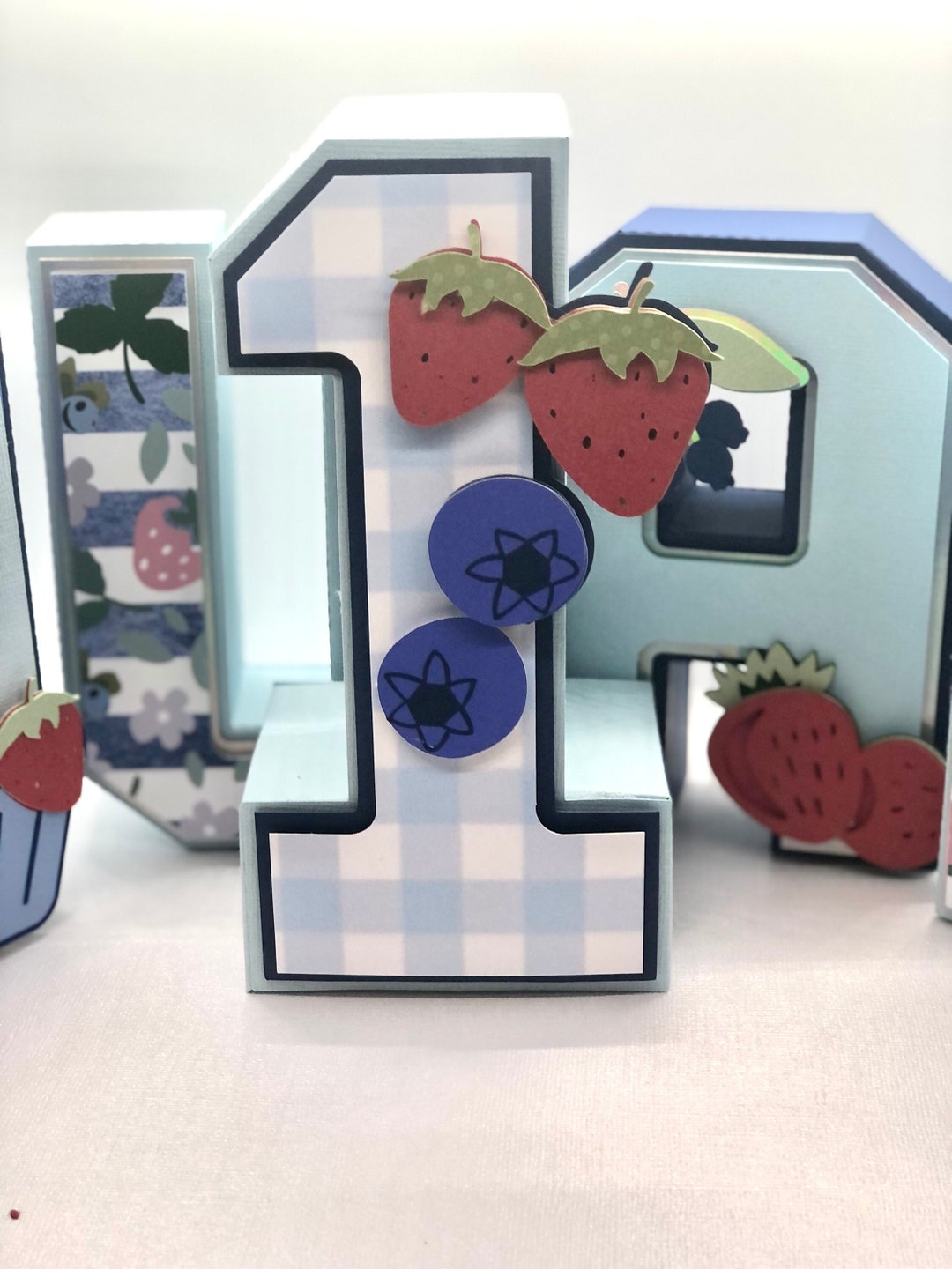 Berry Sweet One 3d Letter Berry Sweet 1st Birthday Sweet One Birthday ...