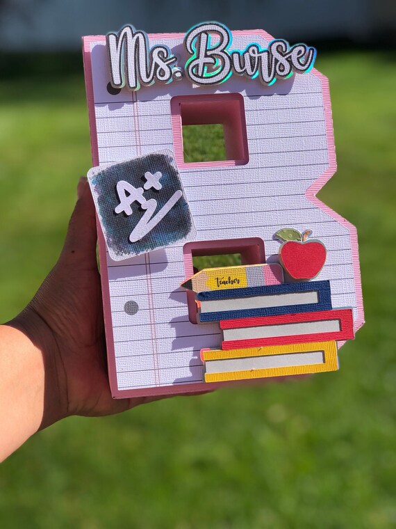 Teacher Gift 3d Letter Back to School Teacher Appreciation - Etsy