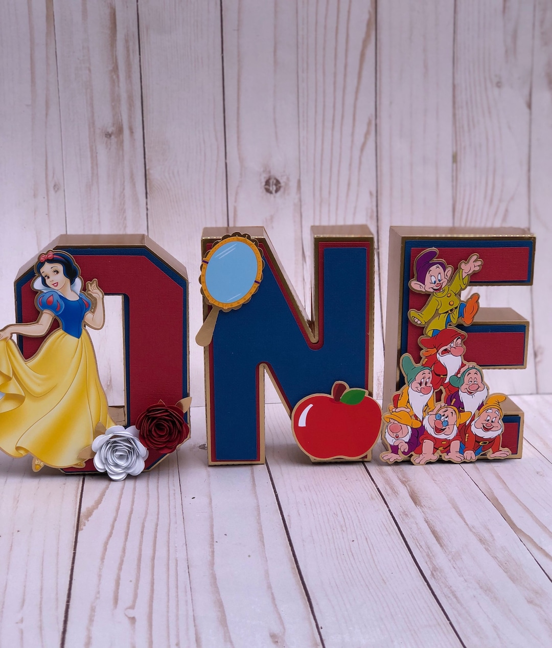 Snow White Party Decorations, Snow White 3d Letter, Snow White Birthday ...