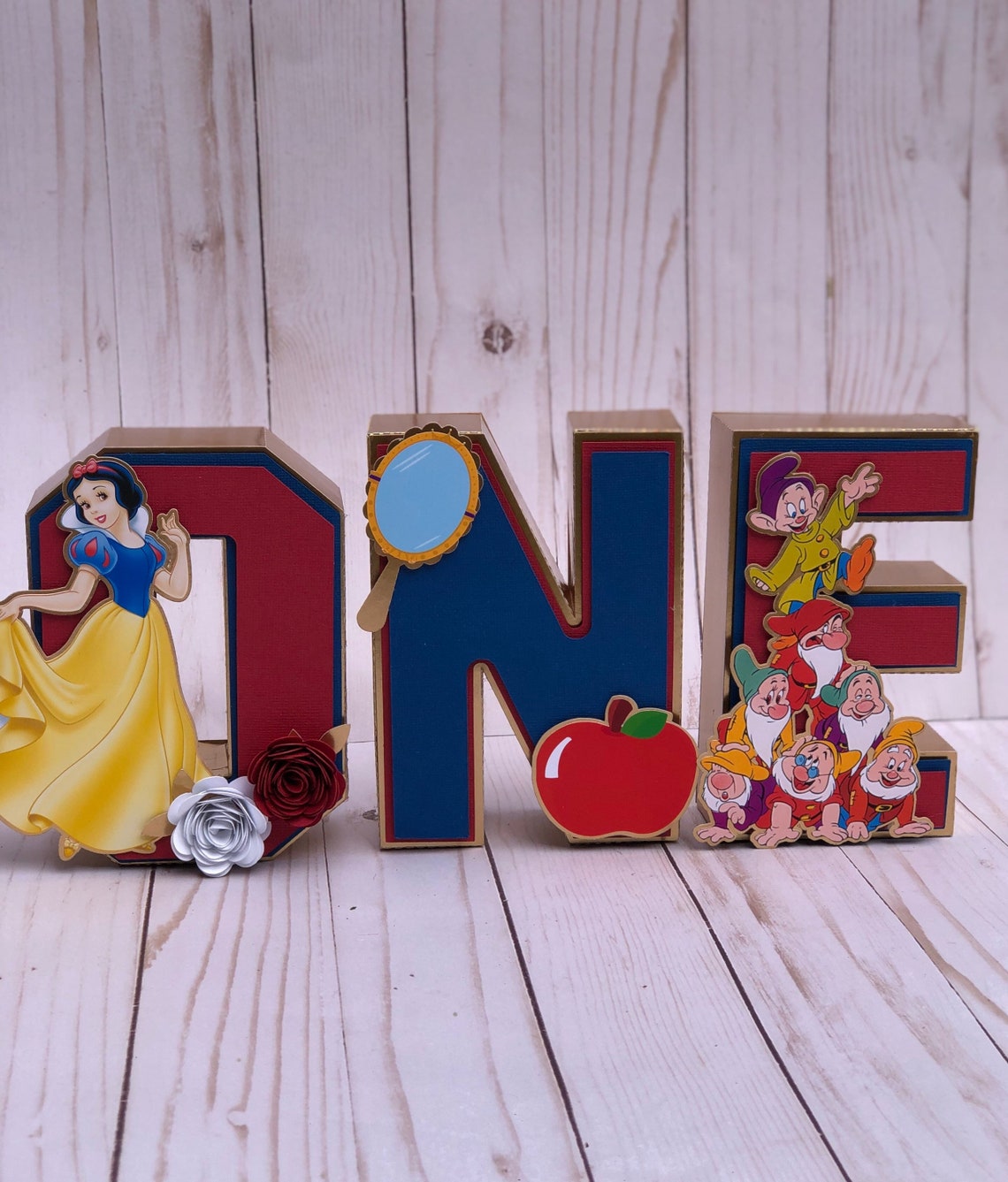Snow White Party Decorations Snow White 3d Letter Snow White - Etsy