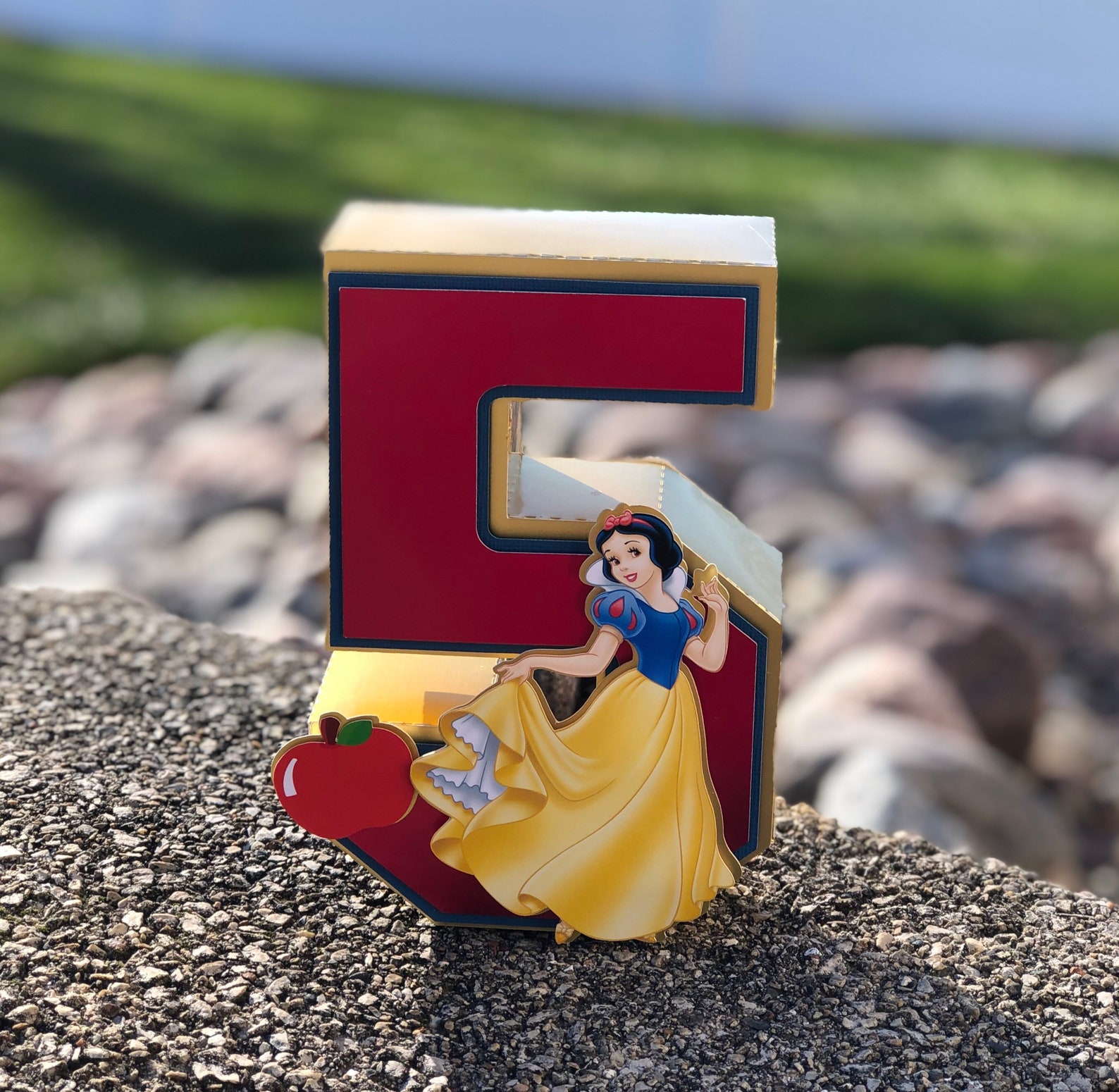 Snow White Party Decorations Snow White 3d Number Snow White - Etsy