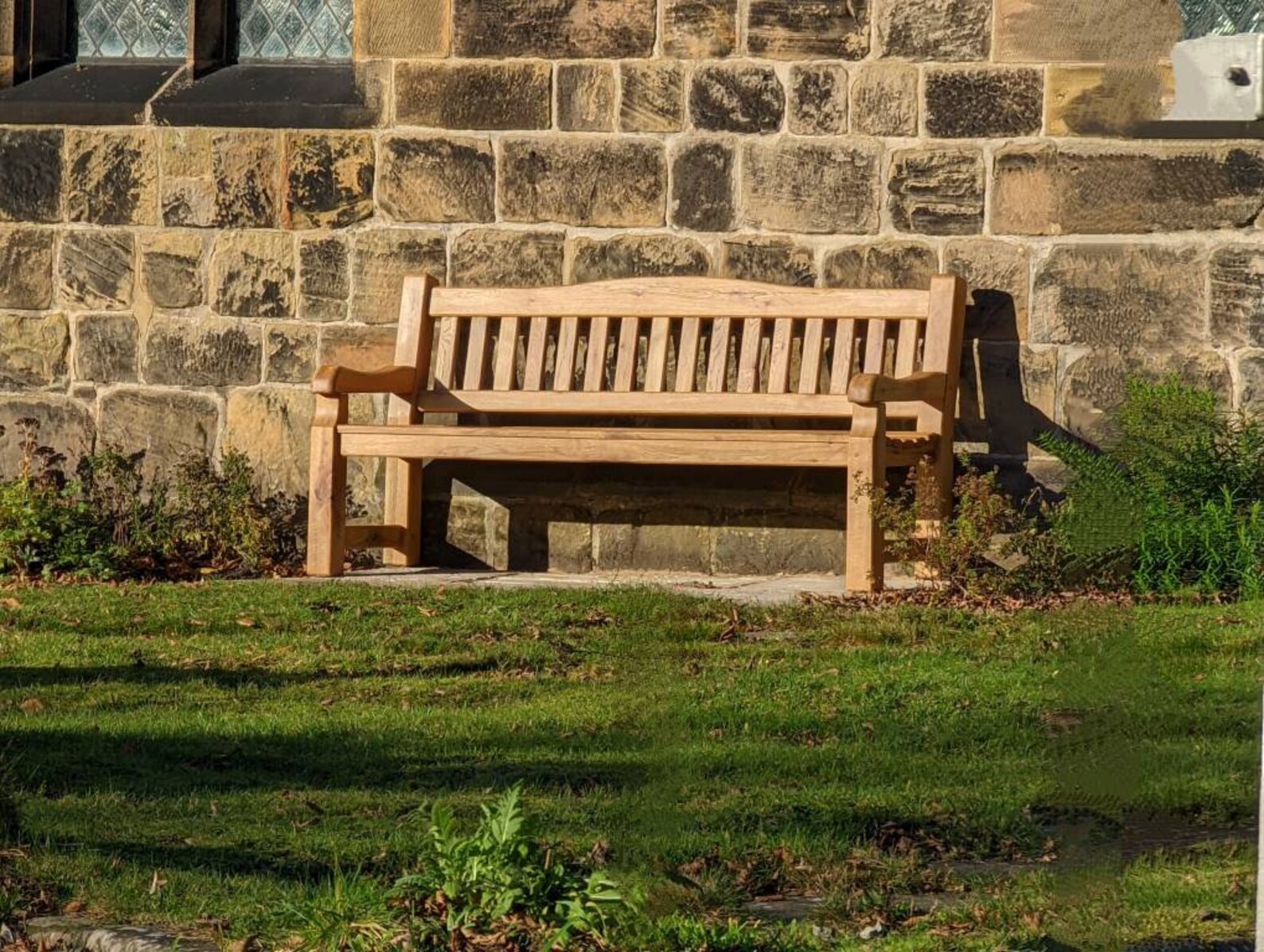 Memorial Bench Four Seat Oak | Etsy