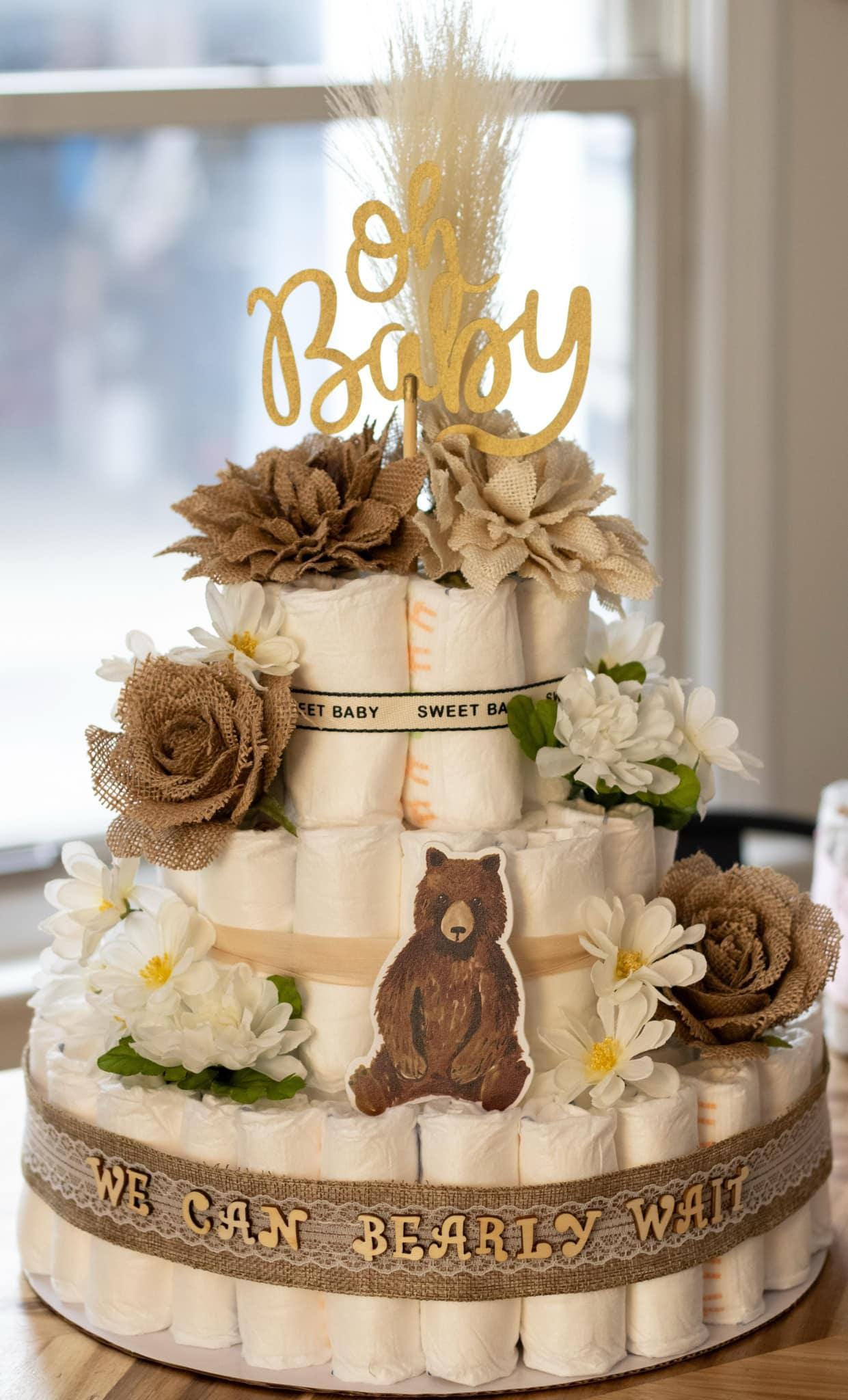 Bear Diaper Cake - Etsy