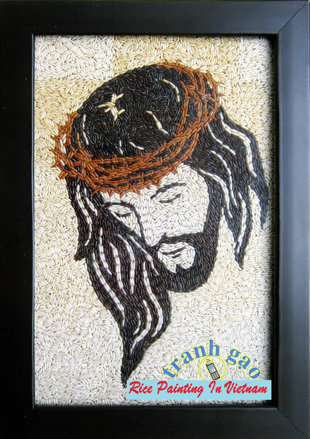 Jesus/ Jesus Wall Art/ Jesus Painting / Jesus Rice Painting / Jesus Art ...