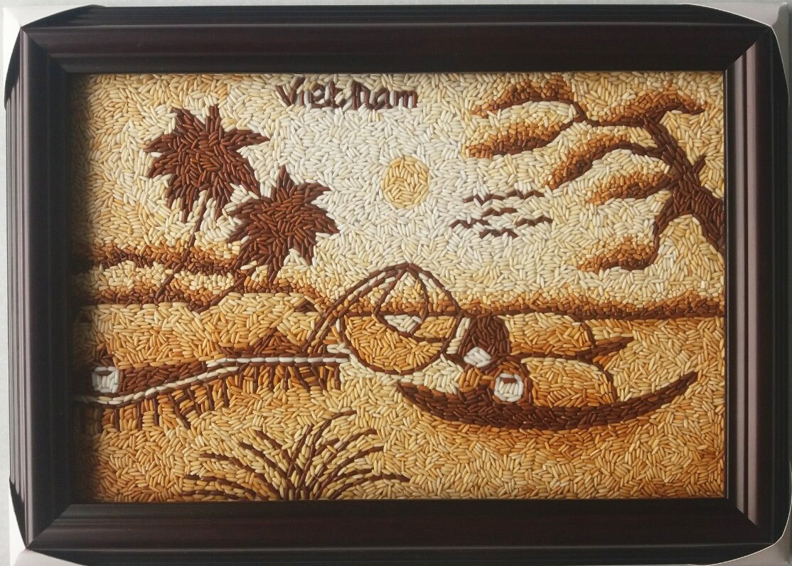 Art Painting / Vietnam Rice Painting/ Wall Art / Wall Art for - Etsy ...