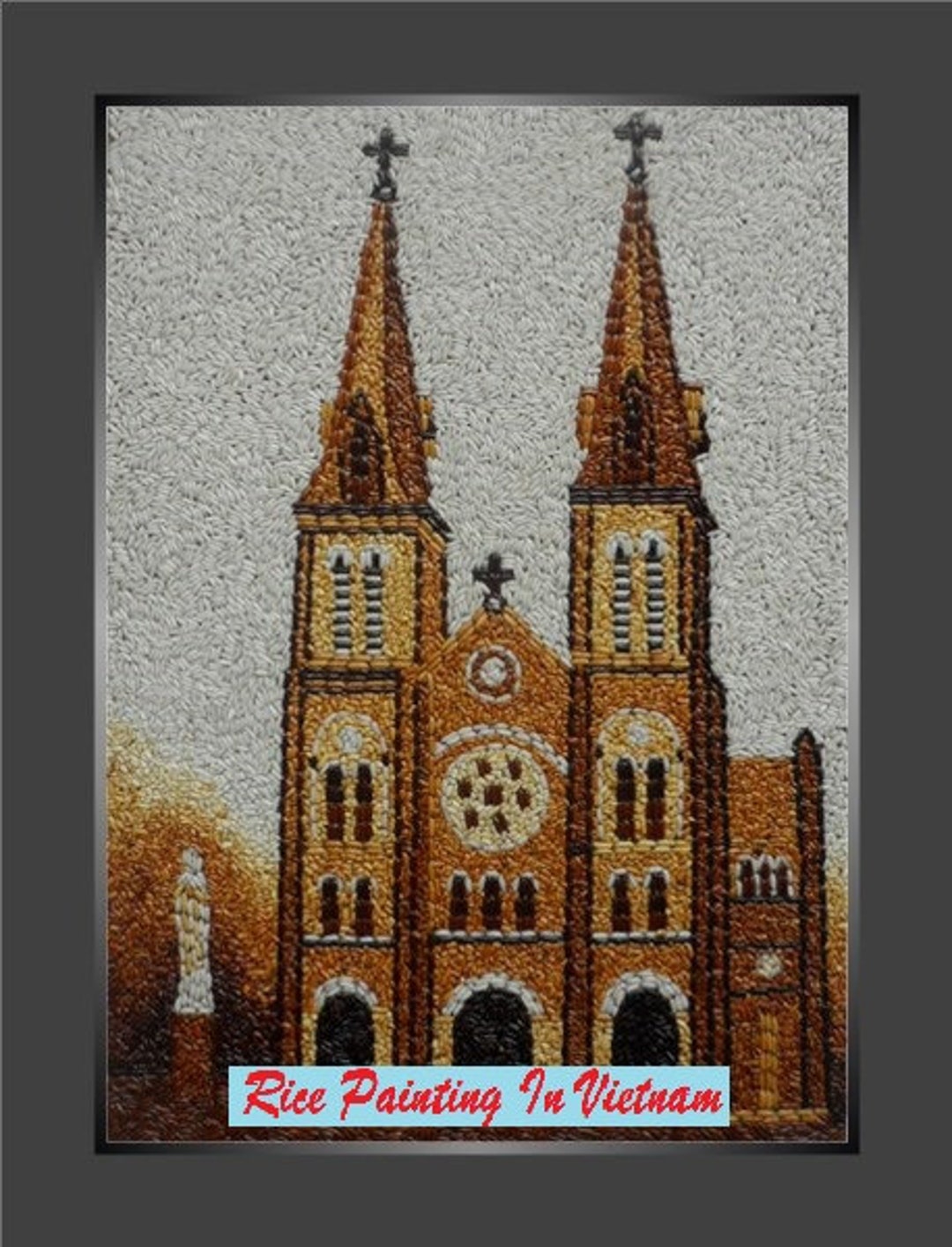 Duc Ba Church Architecture Painting Souvenir Souvenir - Etsy
