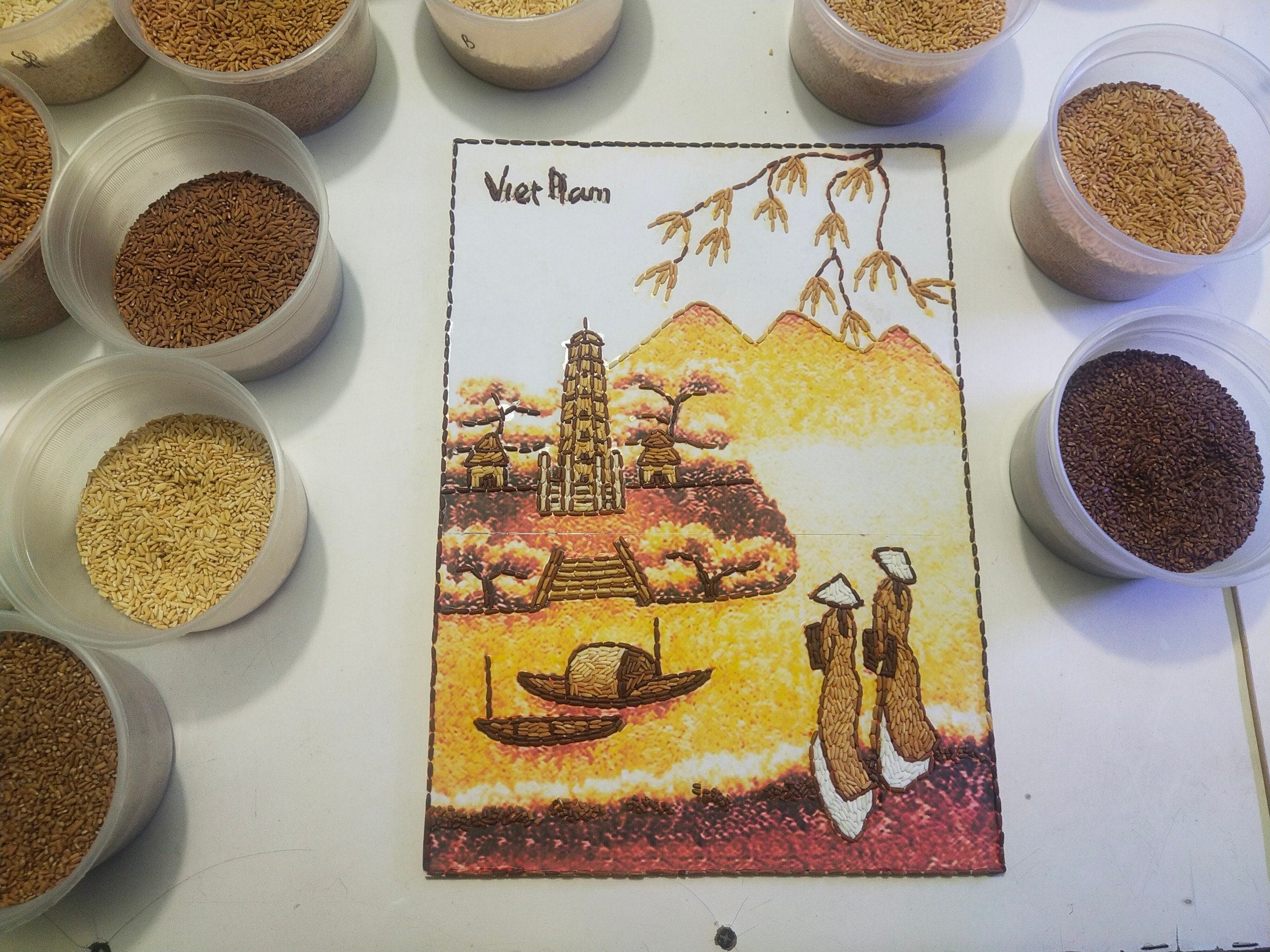 Art Painting / Vietnam Rice Painting/ Wall Art / Wall Art for - Etsy ...