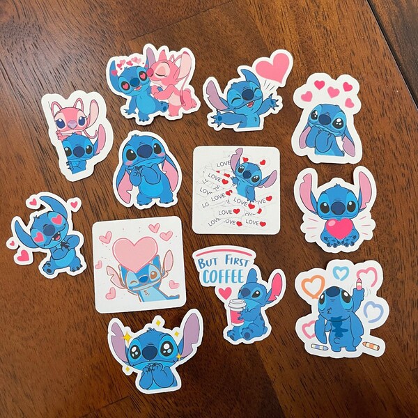 Stitch Stickers for Water Bottle - Etsy