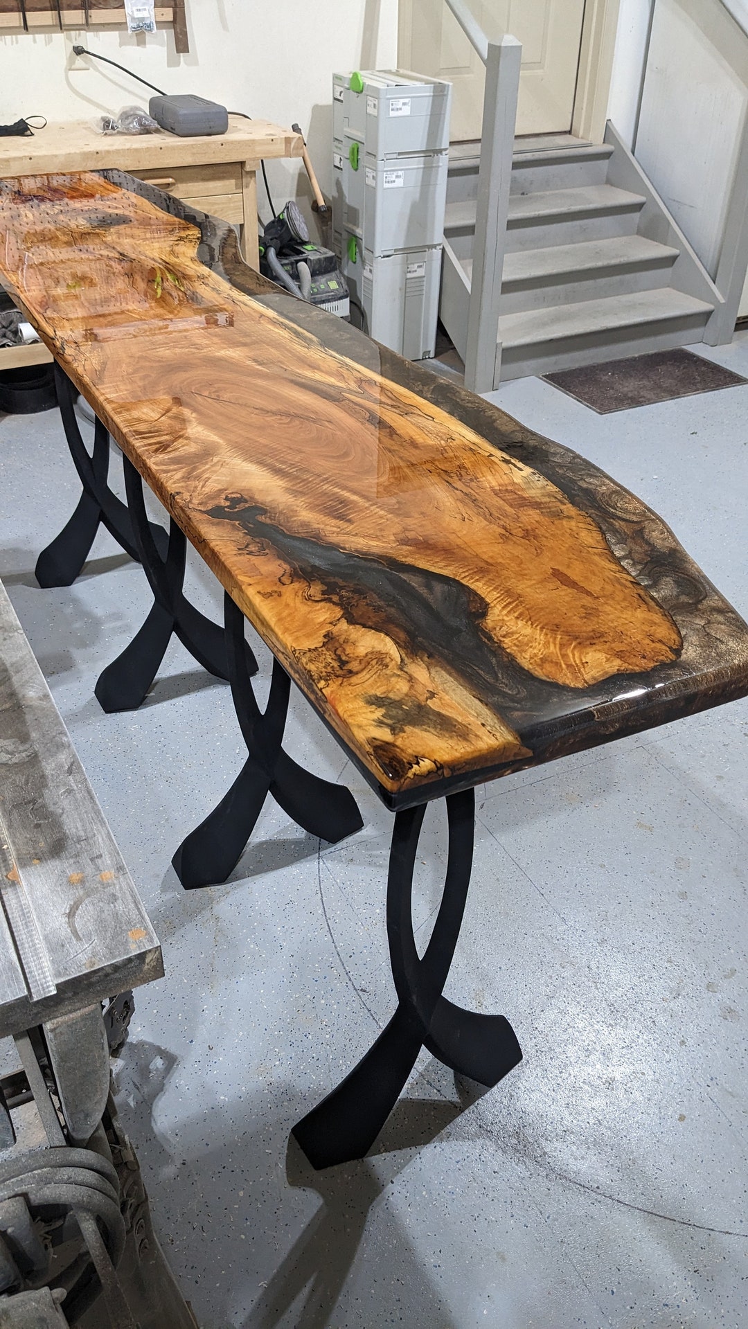 Console Table, Sofa Table and Entryway Tables. Live Edge, River Tables ...