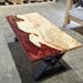 Box Elder Coffee Table, River Table, Merlot Resin - Etsy