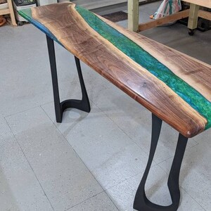 Console Table, Sofa Table and Entryway Tables. Live Edge, River Tables ...