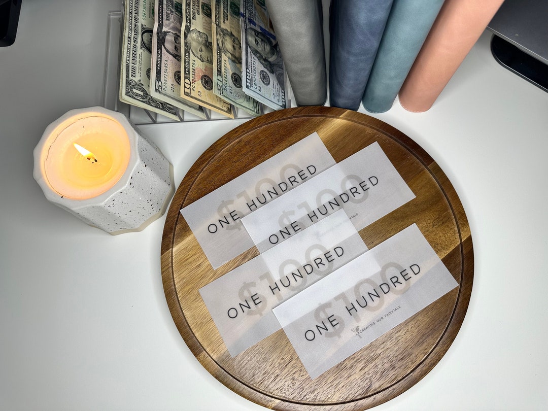 Placeholders Laminated Frosted Vellum Pocket Cash Envelopes Minimalist ...