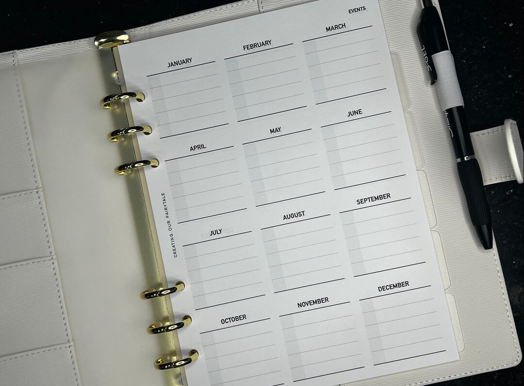 Yearly Goals With Action Plans Perfect Planner A5 Budget Planner - Etsy