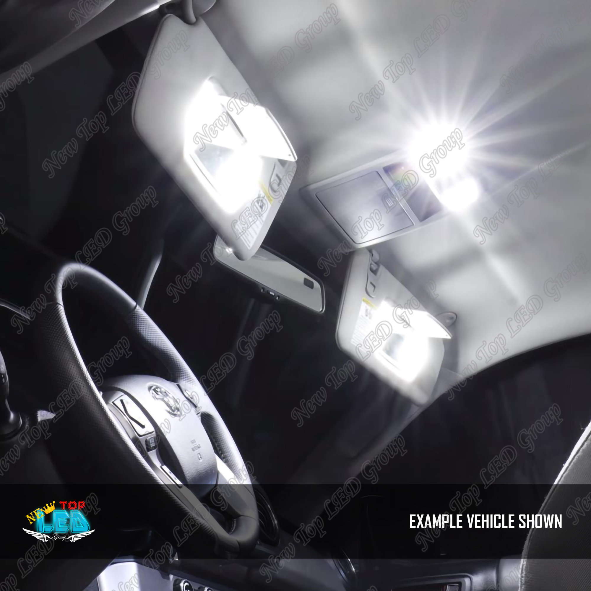 12pcs White Interior LED Lights Kit Package Compatible for 2007 - 2013 ...