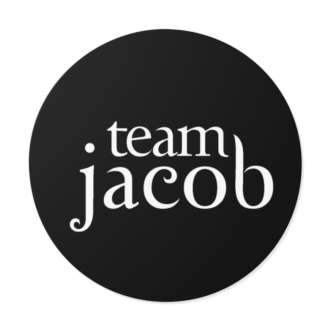 Team Jacob Round Vinyl Stickers, Twilight Fan Gift, Laptop Decoration ...
