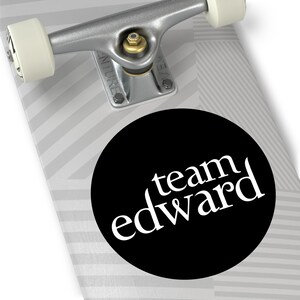 Team Edward Round Vinyl Stickers, Twilight Fan Gift, Laptop Decoration ...