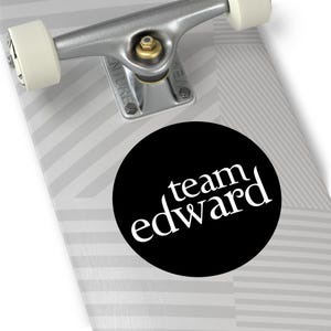 Team Edward Round Vinyl Stickers, Twilight Fan Gift, Laptop Decoration ...