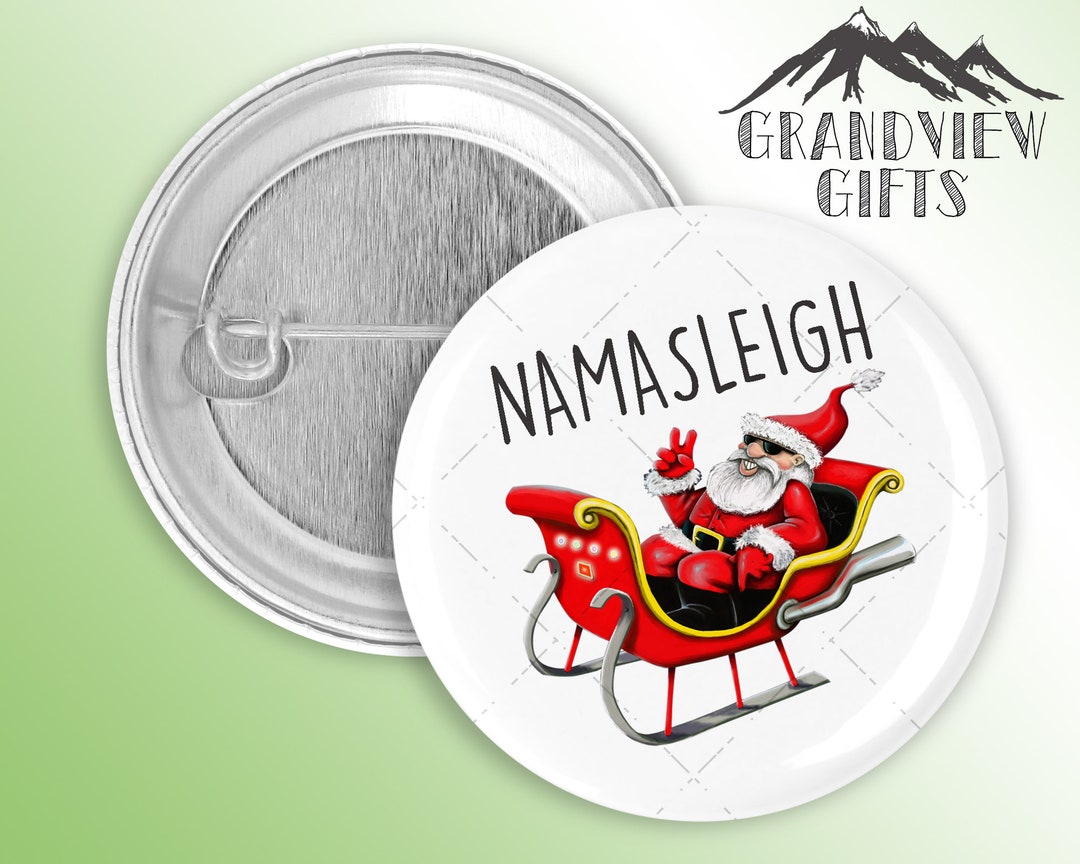 Namasleigh Handmade 1.5" Pinback Button, Namaste - Etsy