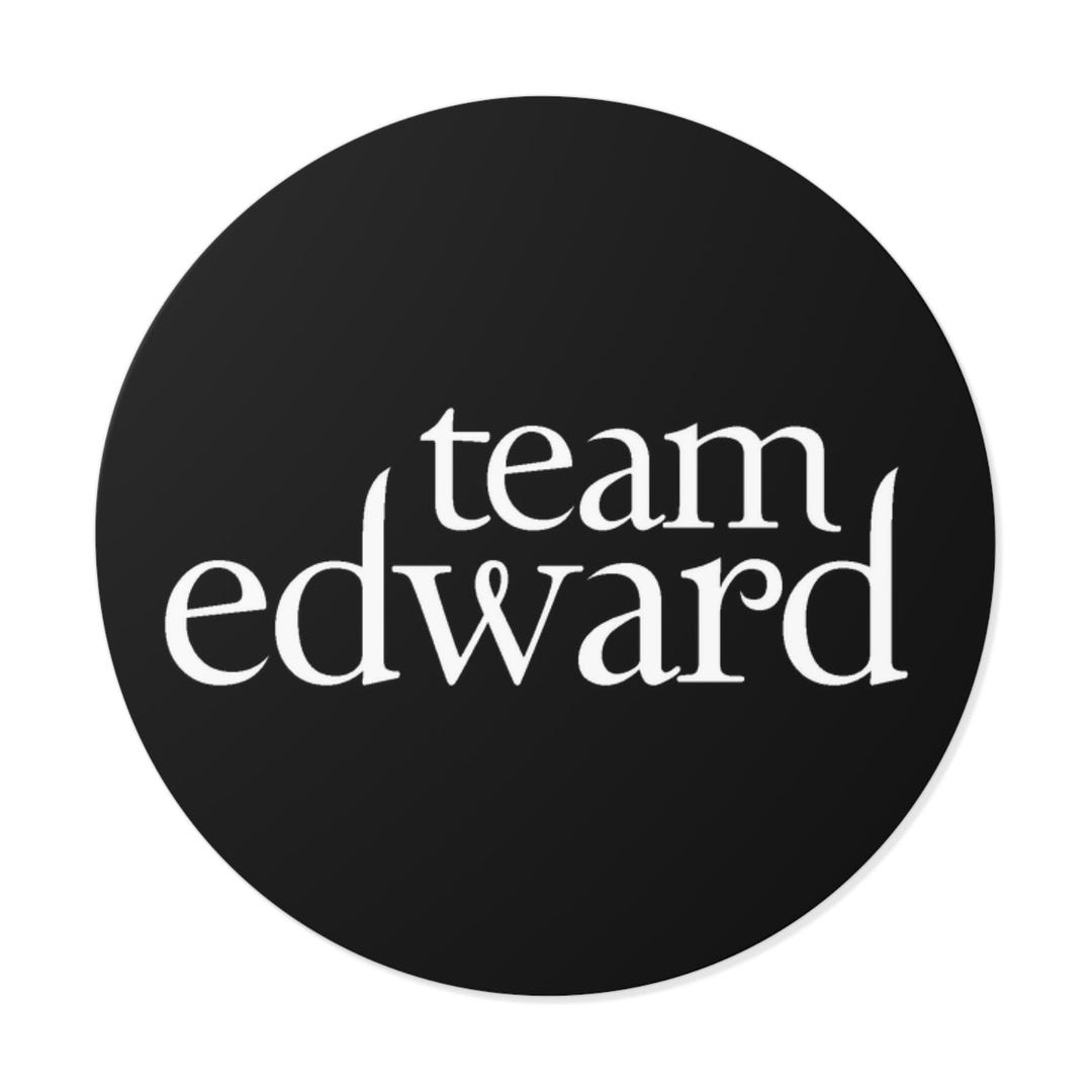Team Edward Round Vinyl Stickers, Twilight Fan Gift, Laptop Decoration ...