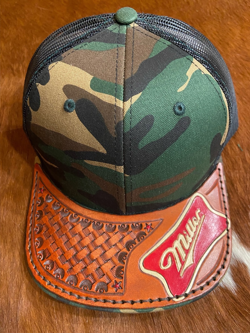 Miller Leather Billed Hat - Etsy