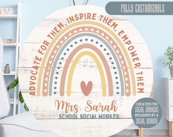 Social Worker Door Sign - Etsy