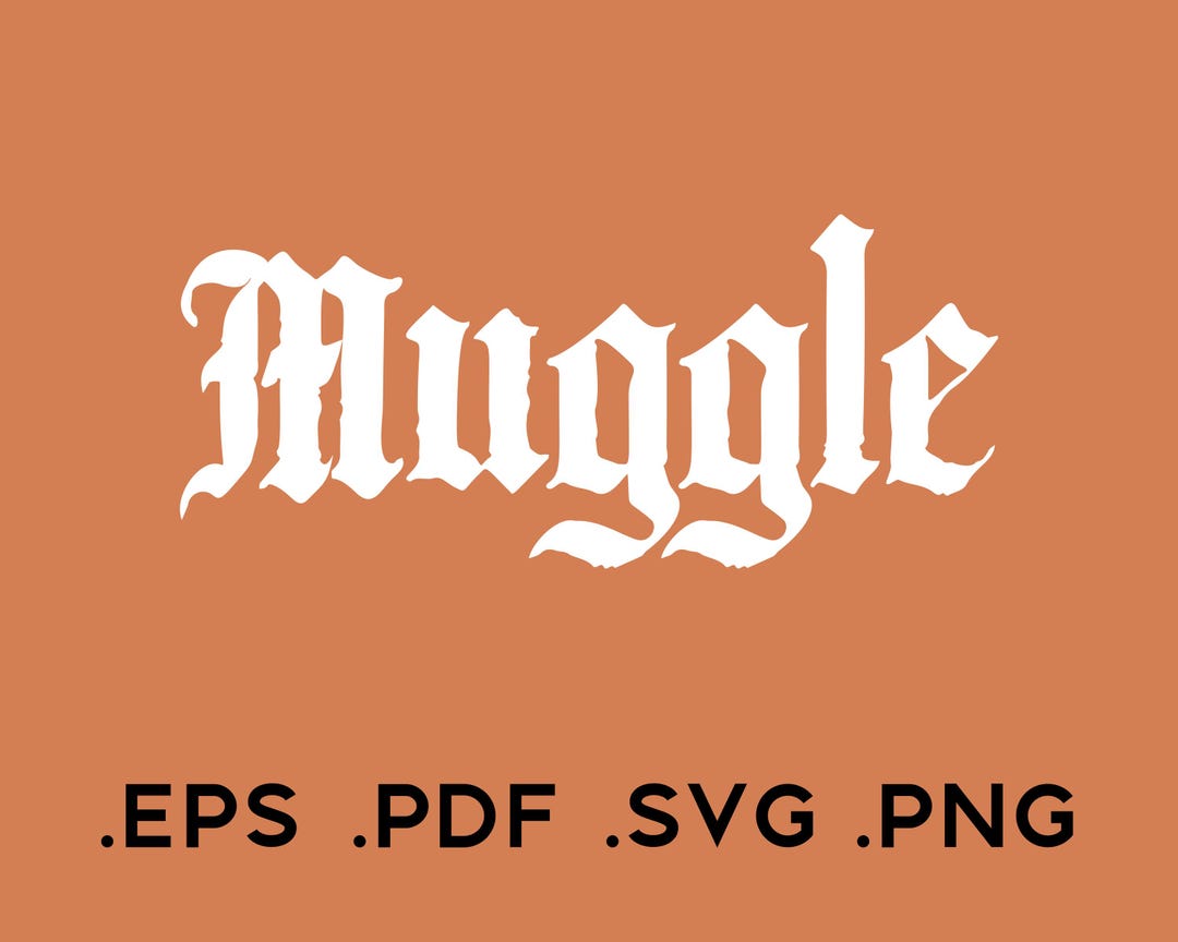 SVG Cricut Cut Files Digital Vector File Muggle - Etsy