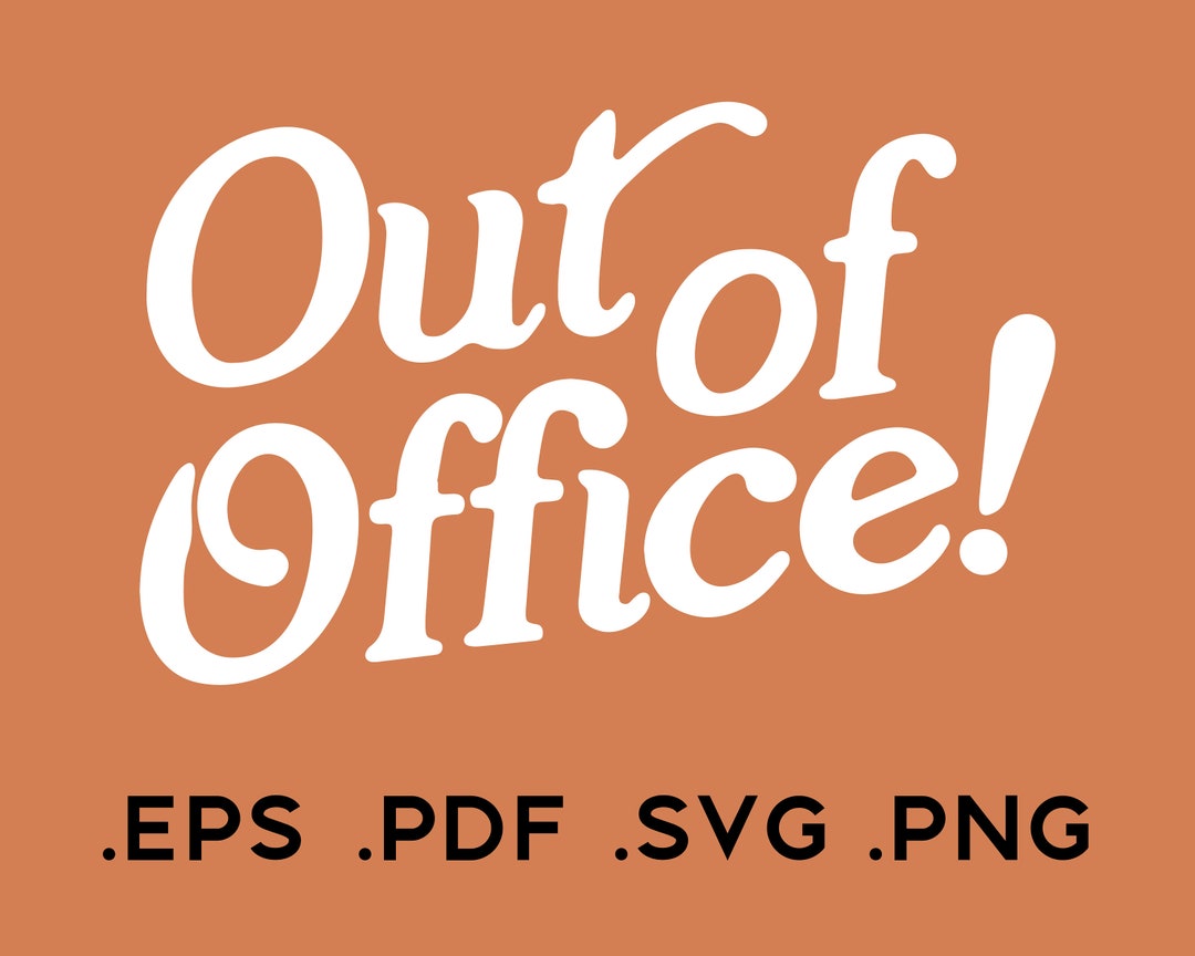 Out of Office SVG | Vacation Clipart (digital Files) - Etsy