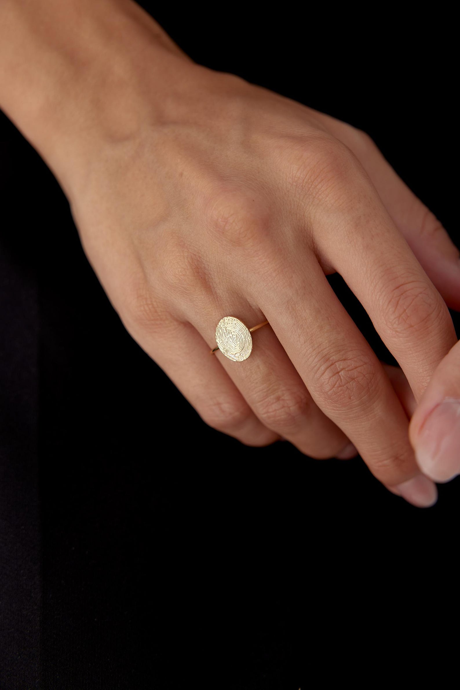 Fingerprint Ring, Actual Fingerprint Ring, Fingerprint Jewelry ...