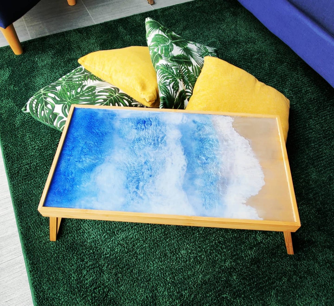 Epoxy Resin / Epoxy Resin Bed Shelf / Bed Tray / Laptop Base / Tablet ...