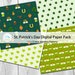 St Patrick's Day Digital Paper Scrap Booking Printable Paper Texture ...