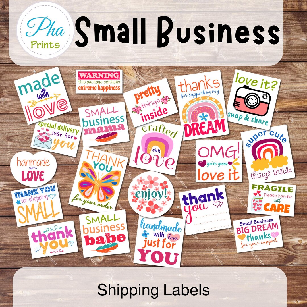 Small Business Sticker Bundle, Shipping Labels, Business Shipping Tags ...