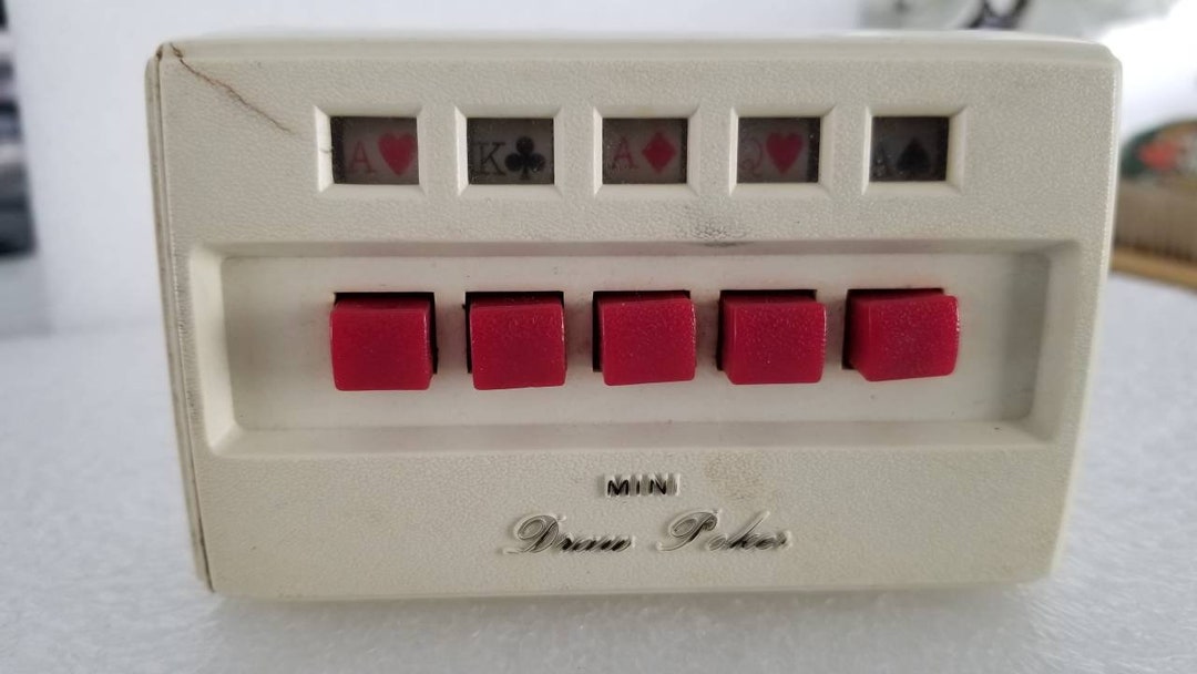 Vintage 1972 Mini Draw Poker Game - Free Shipping! - Etsy
