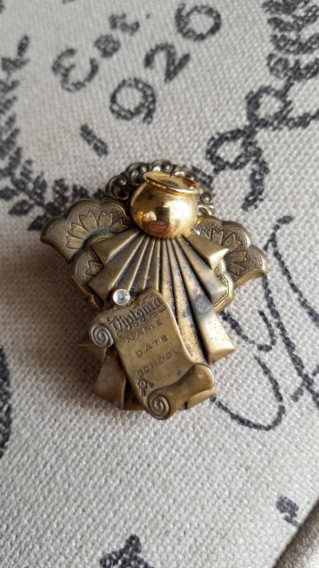 Rare Angel Diploma Lapel Pin - Free Shipping! - Etsy