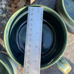 Pottery Chowder Bowl / 24 Oz Blue Soup Mug / Sally Schramm Pottery - Etsy