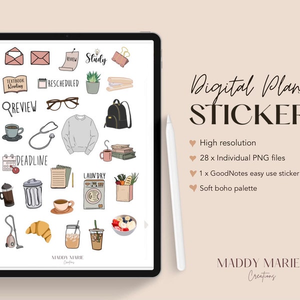 College Planner Stickers - Etsy