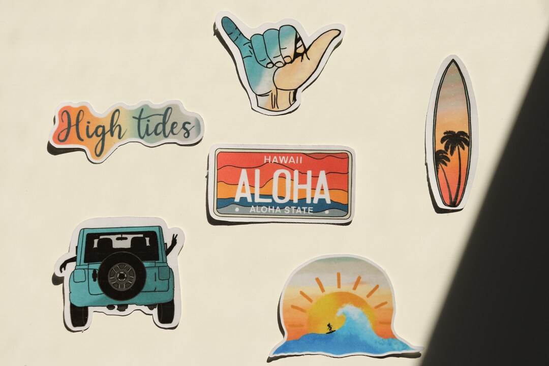 Beach Day Stickers - Etsy