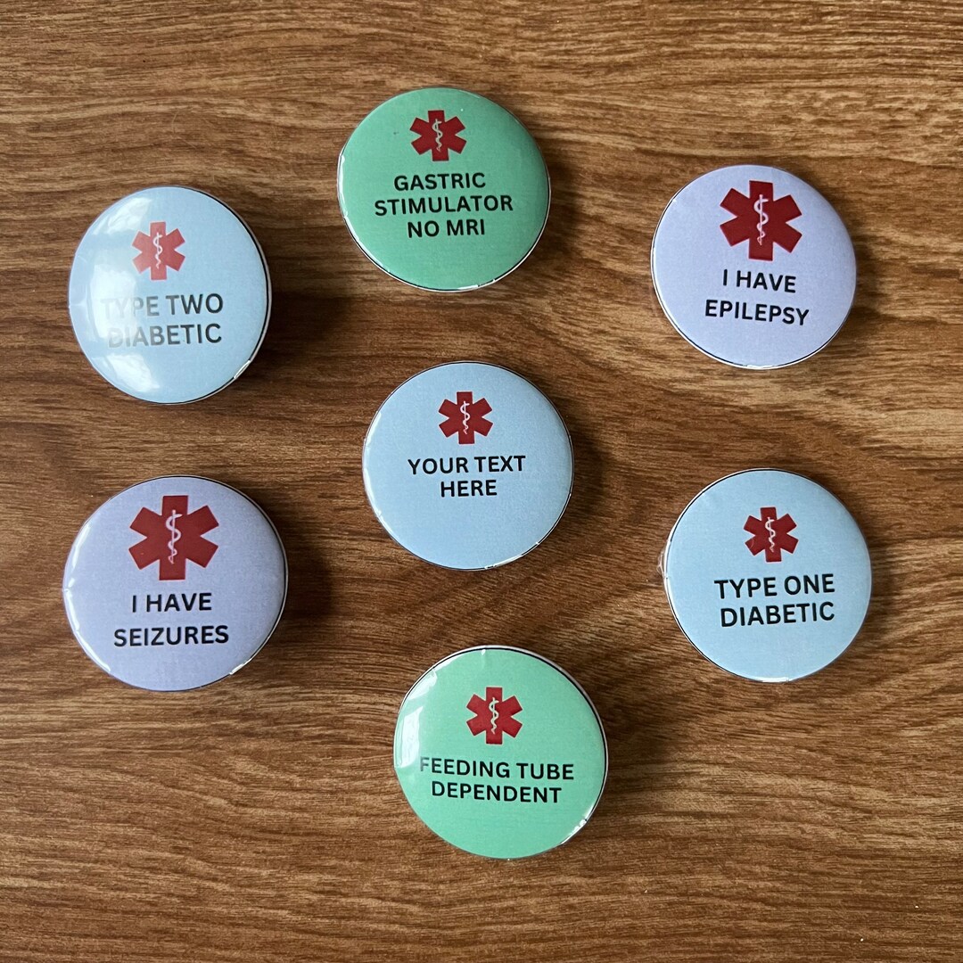 CUSTOM Medical Alert Button, POTS Alert Button, Epilepsy Alert Button ...