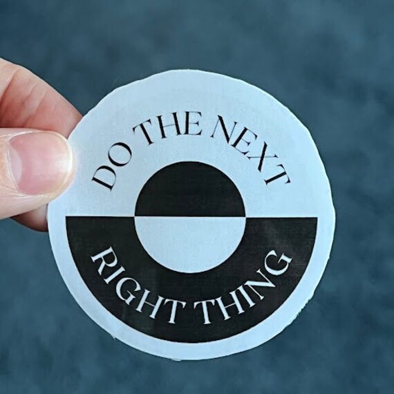 Do the Next Right Thing Sticker Eating Disorder Recovery | Etsy