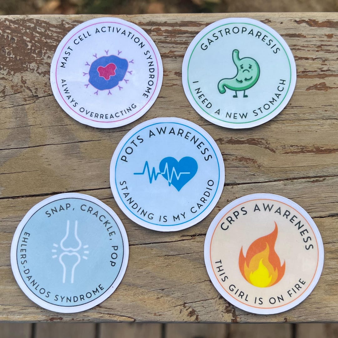 Fun Chronic Illness Awareness Sticker, POTS Awareness, Gastroparesis ...