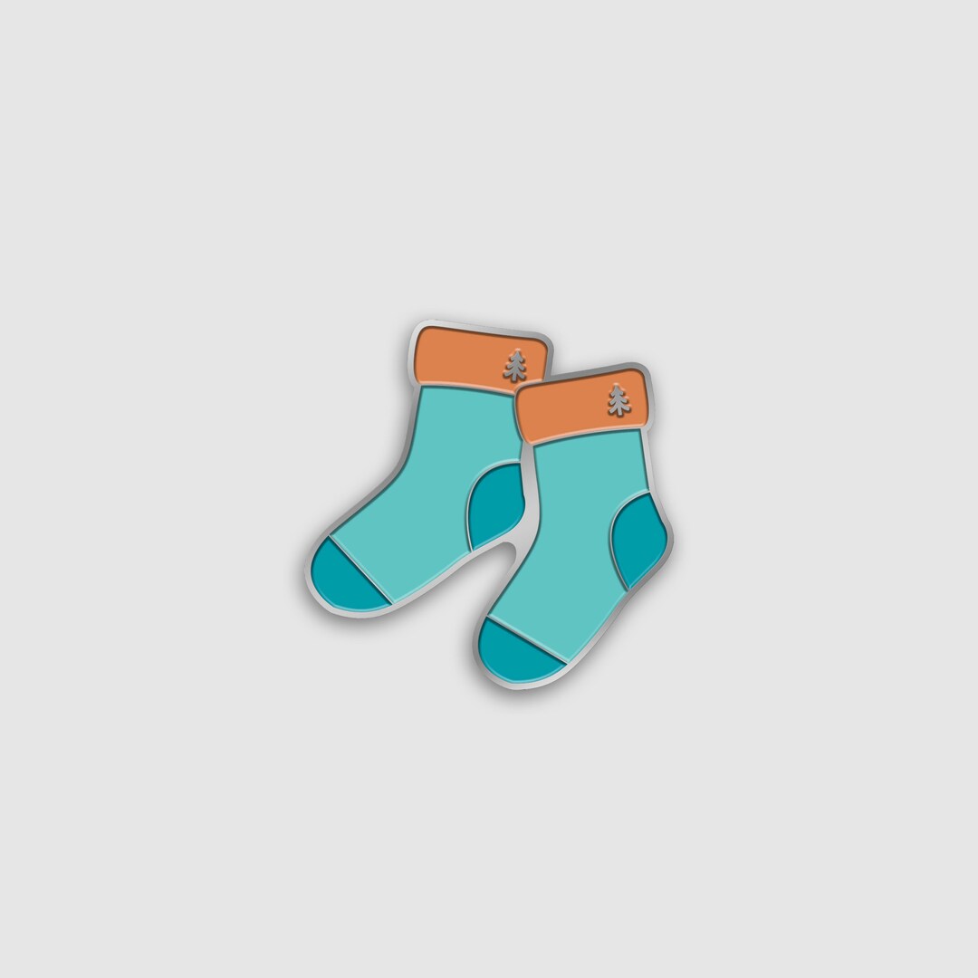 Banff Socks Enamel Pin - Banff Enamel Pin - Banff National Park ...