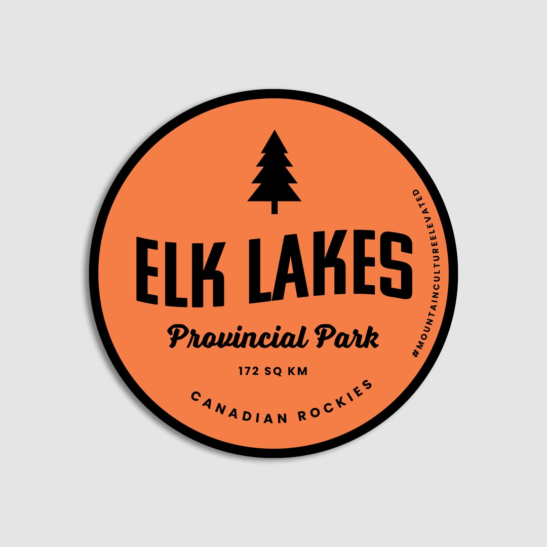 Elk Lakes Provincial Park Vinyl Sticker - Banff Nature Souvenir - Etsy