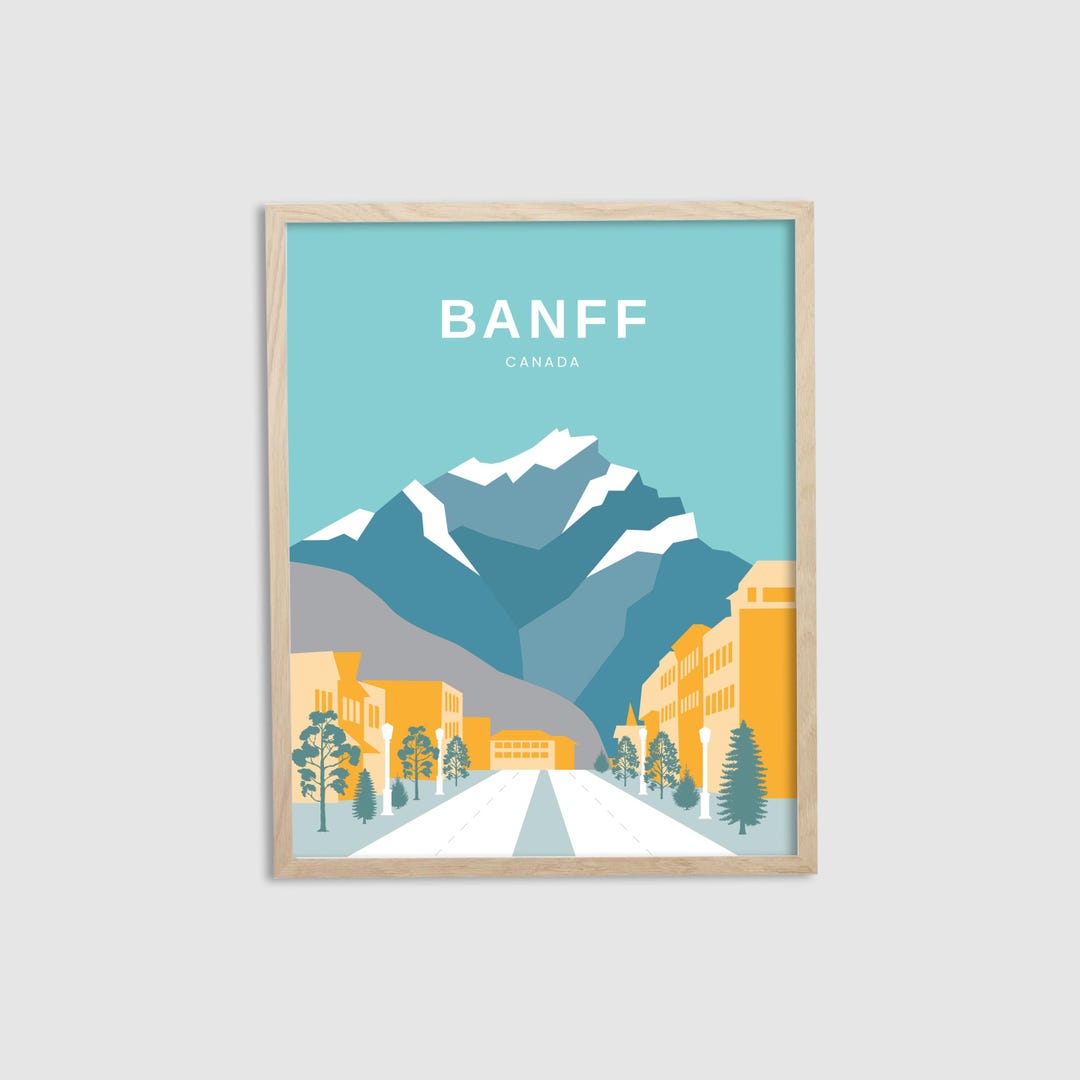 Banff Ave Print - Banff Print - Banff Souvenir - Banff National Park ...