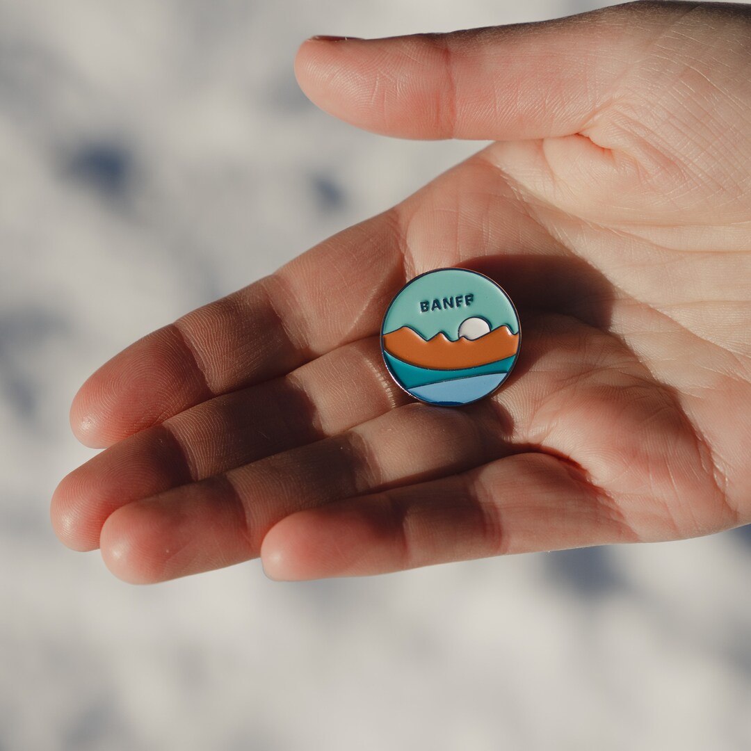 Moraine Lake Enamel Pin - Banff Enamel Pin - Banff National Park ...