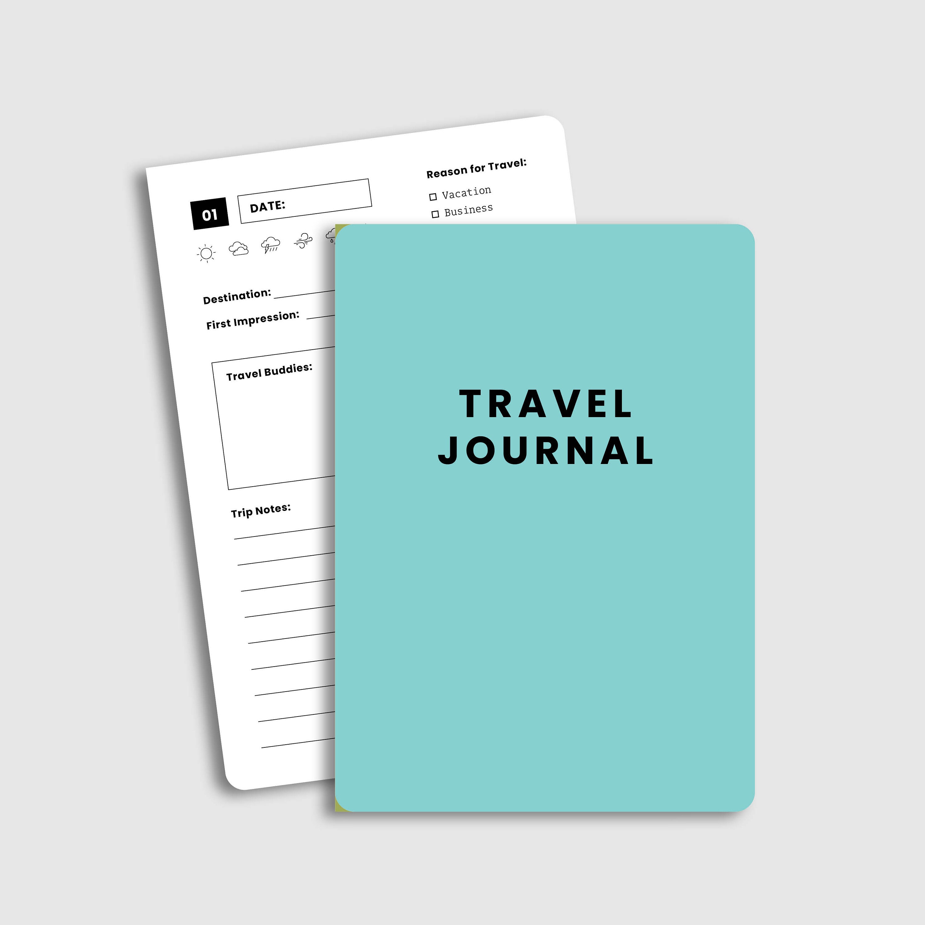 Travel Journal Travel Logbook Travel Diary Ski Days - Etsy Canada