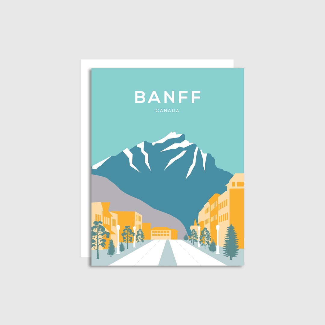 Banff Avenue Greeting Card Thank You Card Simple Greeting - Etsy
