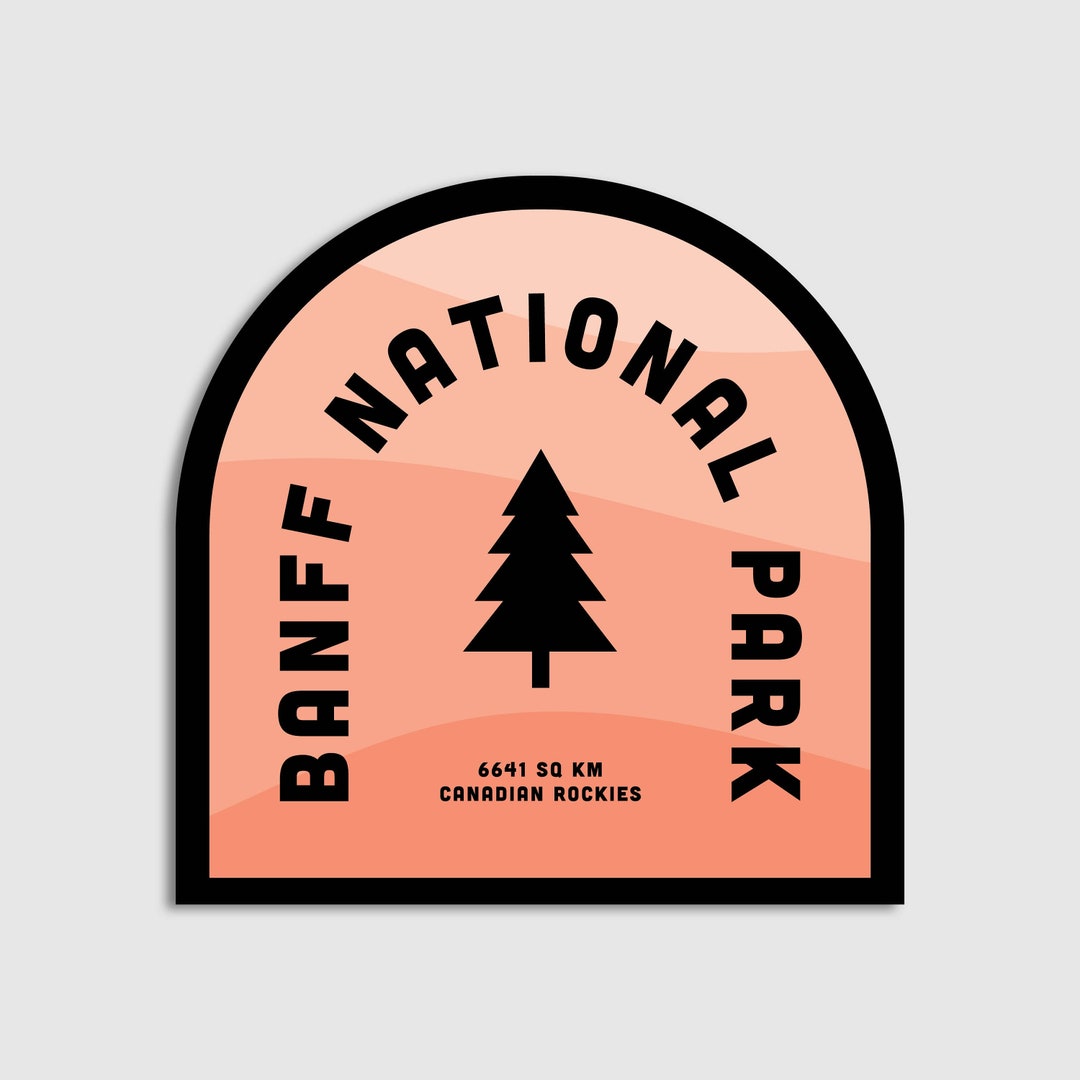 Banff National Park Sticker - Arch - Vinyl Sticker - Nature Sticker ...