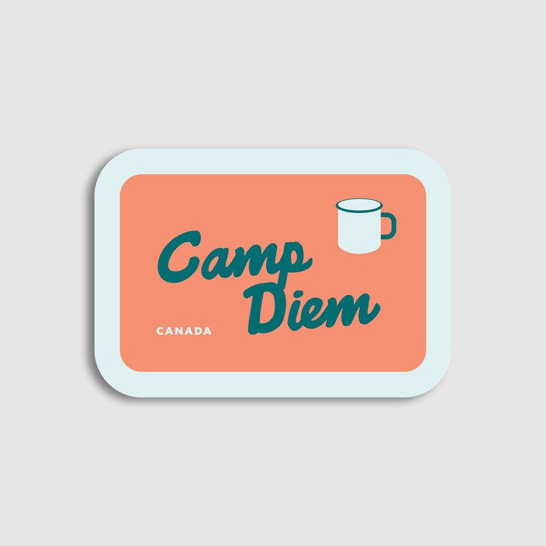 Camp Diem Sticker - Vinyl Sticker - Camp Sticker - Nature Sticker ...