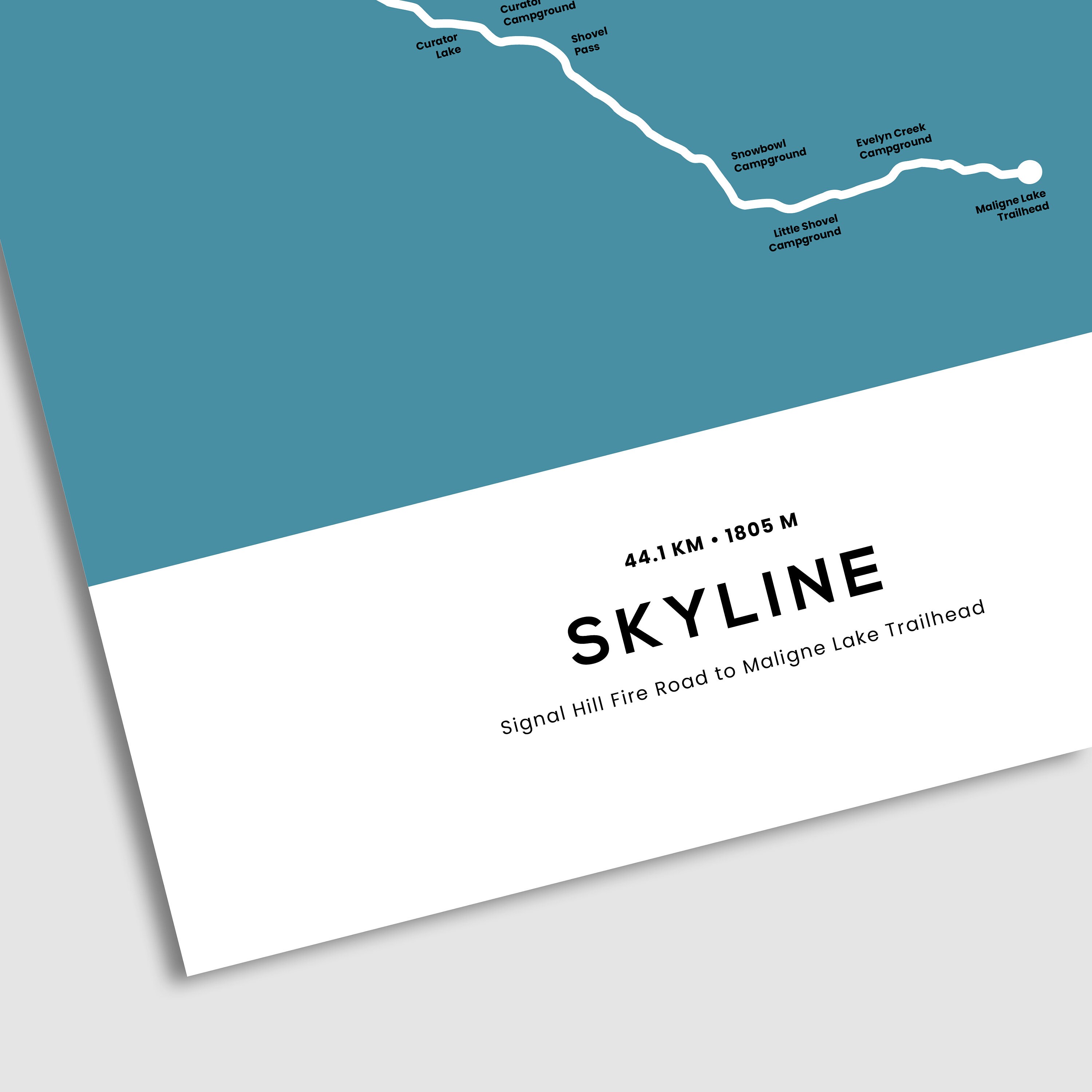 Skyline Trail Map Trail Map Print Banff Print Hiking - Etsy