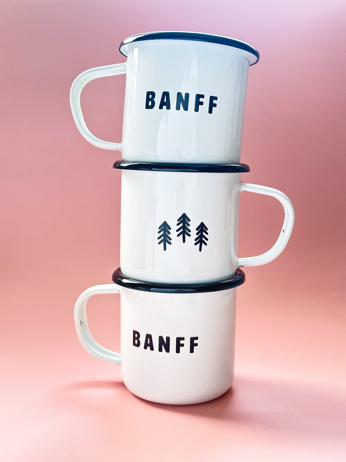 Enamel Camp Mug - Banff Mug - Banff National Park - Canadian Rockies ...